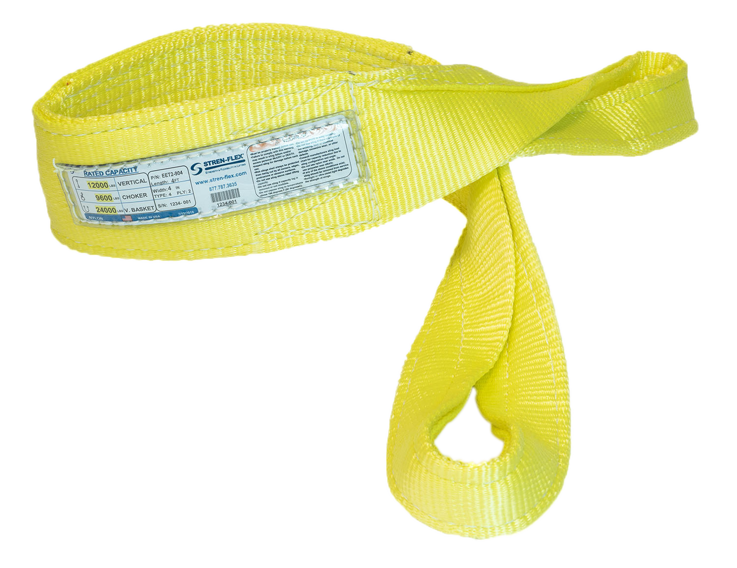 Nylon Twisted Eye & Eye Web Sling - Type 4 — LiftSupply