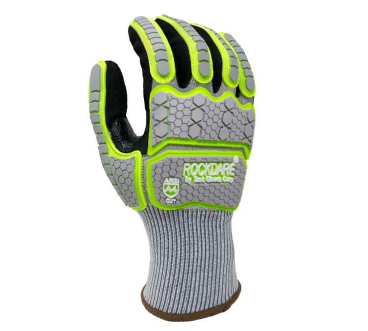 TASK GLOVES - RockDare® - Black RevoTek® palm coated, Reinforced Thumb ...